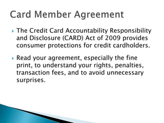 Credit Card Rules | PPT