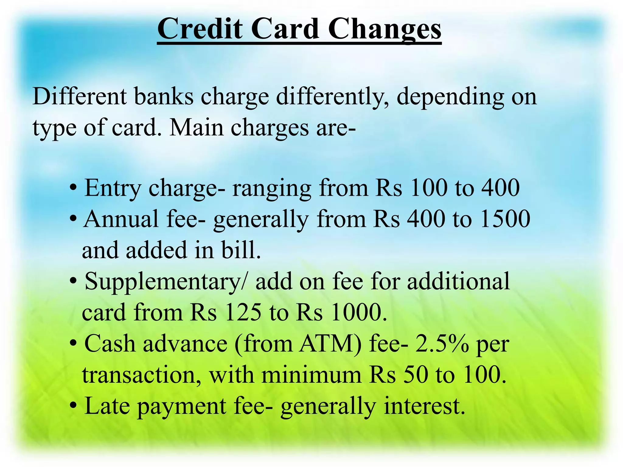 Credit cards ppt | PPTX
