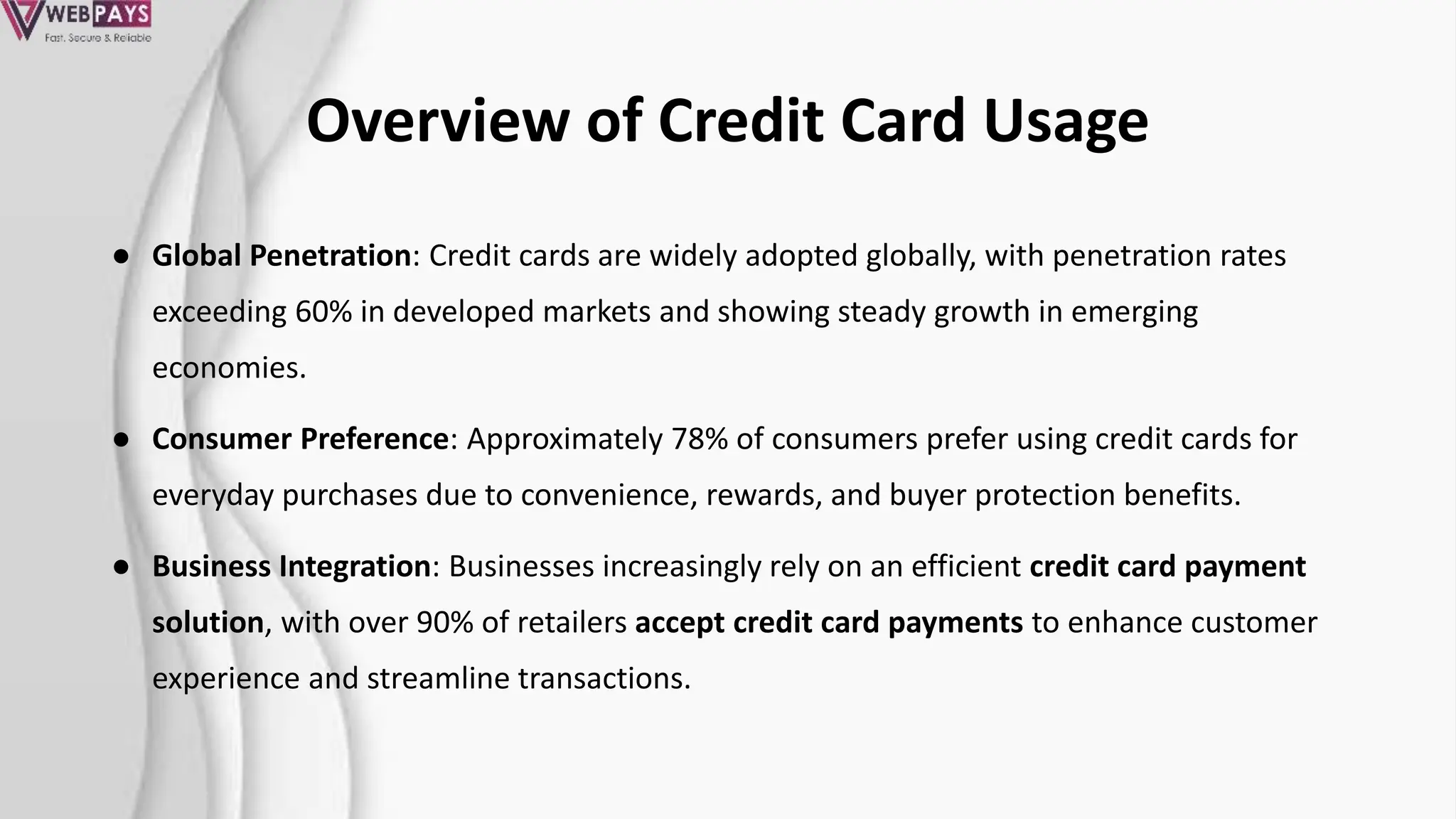 Credit Card Stats And Trends in 2024- Webpays | PPTX