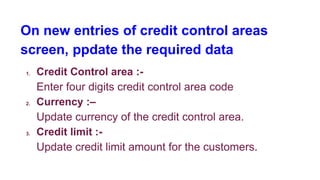 Credit control area in sap | PPTX