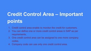 Credit control area in sap | PPTX | Computing | Technology & Computing