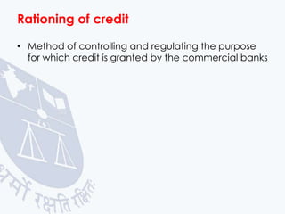 Credit control by_central_bank | PPTX