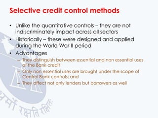 Credit control by_central_bank | PPTX