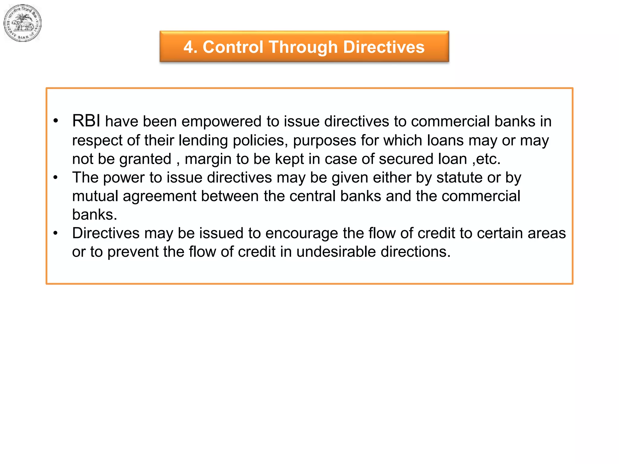 Credit control by RBI | PPTX