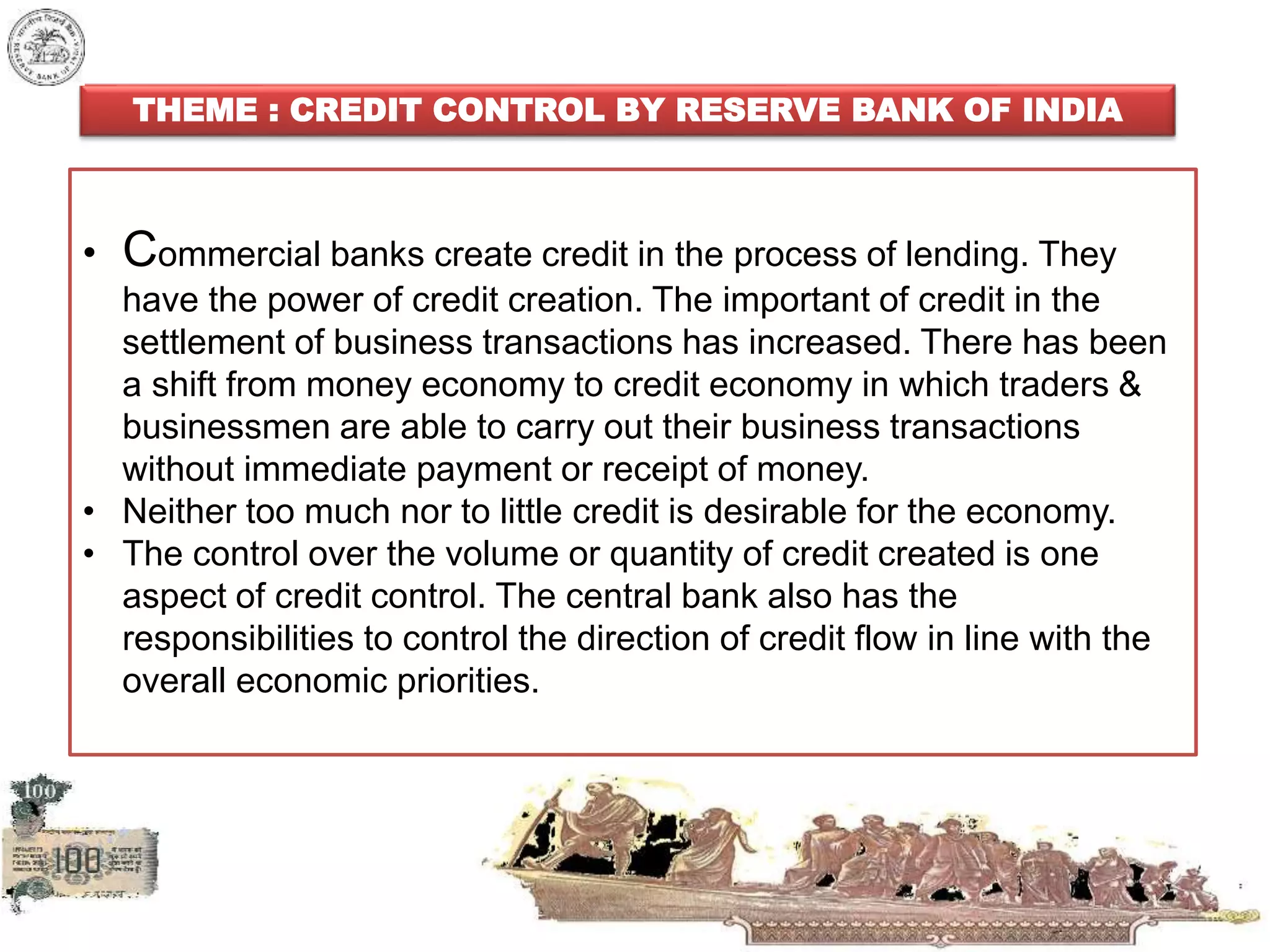 Credit control by RBI | PPTX