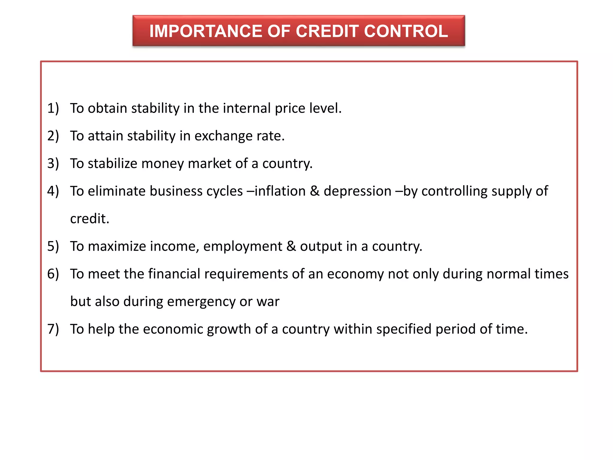 Credit control by RBI | PPTX