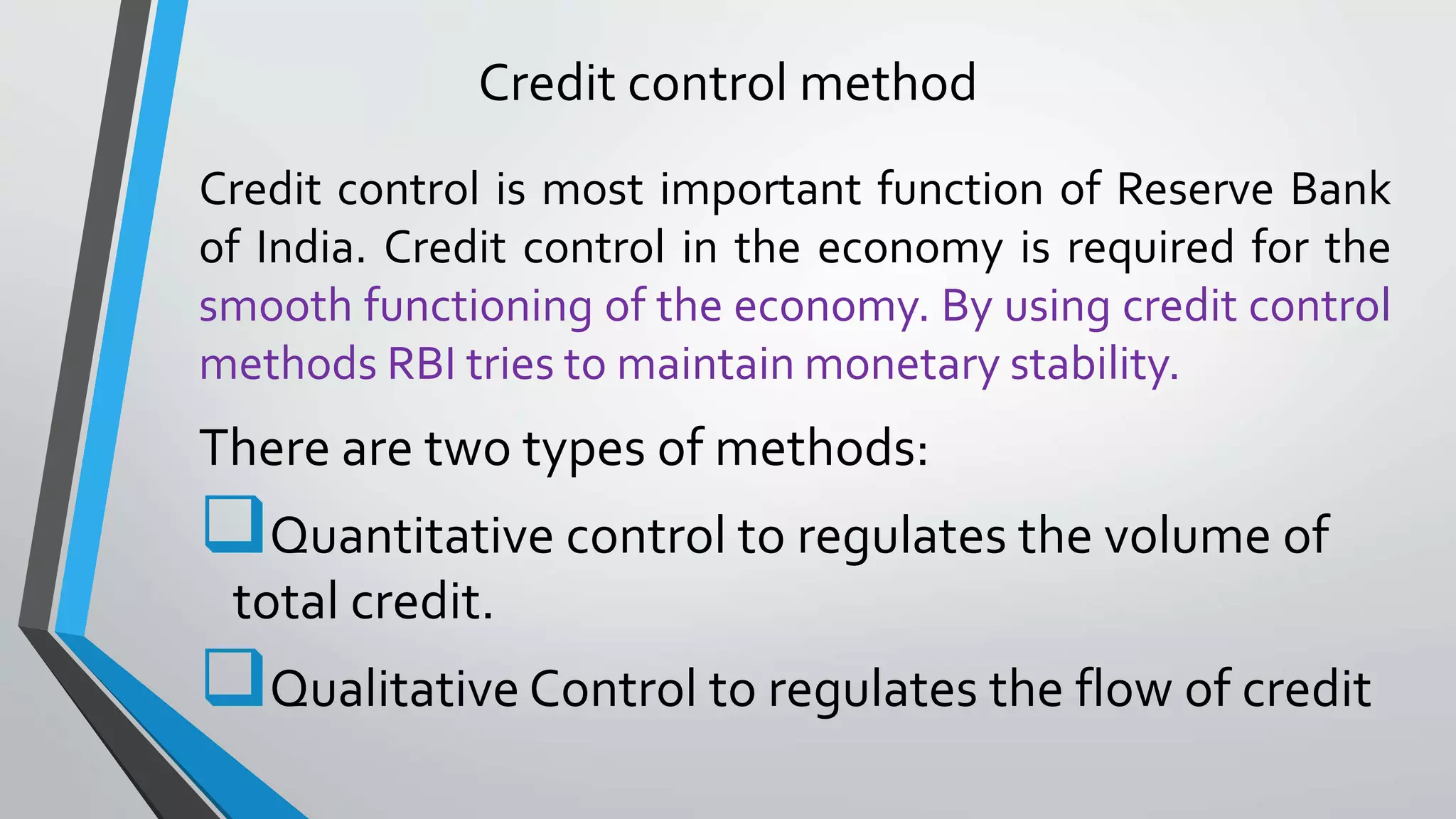 Credit control method | PPTX
