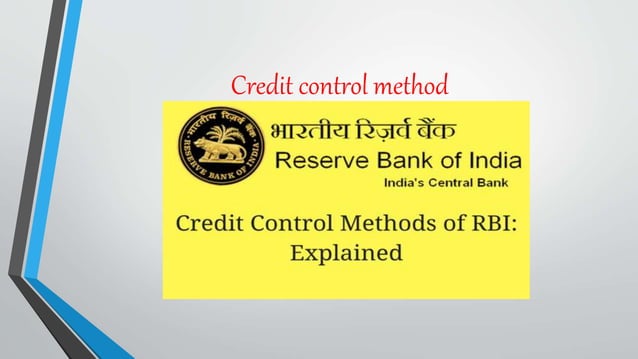 Credit control method | PPTX