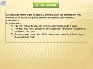 Reserve Bank - Credit control | PPTX