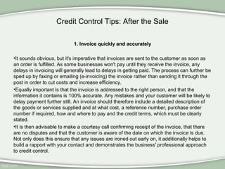 Credit control tips | PPT