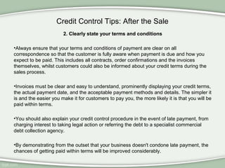 Credit Control Tips | PPT