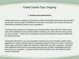 Credit Control Tips | PPT