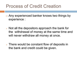 Credit creation basics with Example | PPT