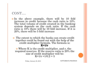 Credit creation of bank ppt | PDF