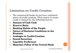 Credit creation of bank ppt | PDF