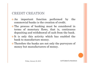 Credit creation of bank ppt | PDF