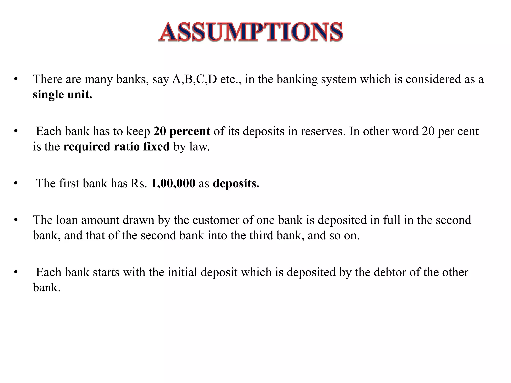 Credit creation of commercial banks | PPTX