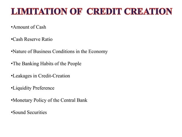 Credit creation of commercial banks | PPTX | Business Banking & Finance ...