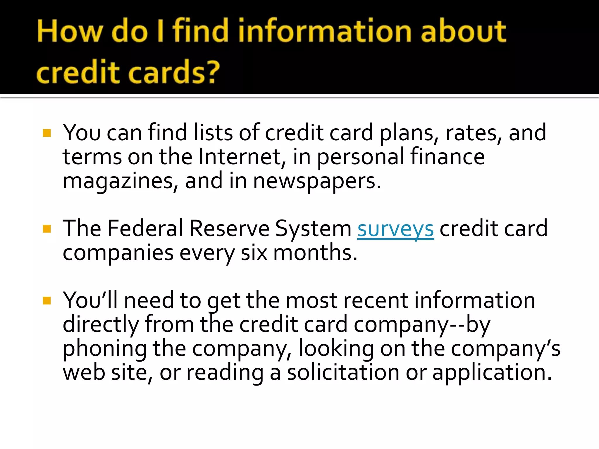 Lesson Plan 2 Credit & Credit Cards | PPT