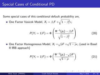 Credit Default Models | PDF