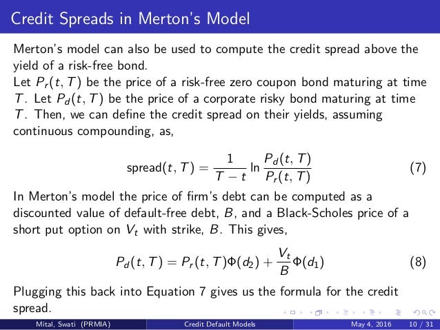 Credit Default Models