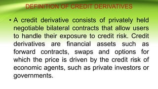 CREDIT DERIVATIVES | PPTX