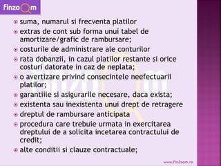 Creditele si drepturile consumatorilor | PDF