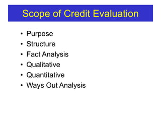 Credit evaluation slide share | PDF