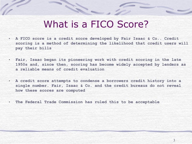 FICO - How Does It Work | PPT