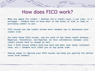 FICO - How Does It Work | PPT | Free Download