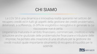 Crediti insoluti presentazione lgv | PDF | Business | Business and Finance