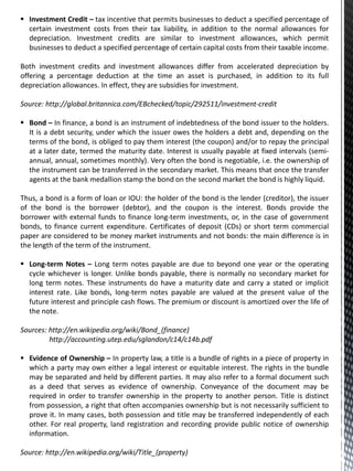 Written Report about Credit Instruments | PPTX