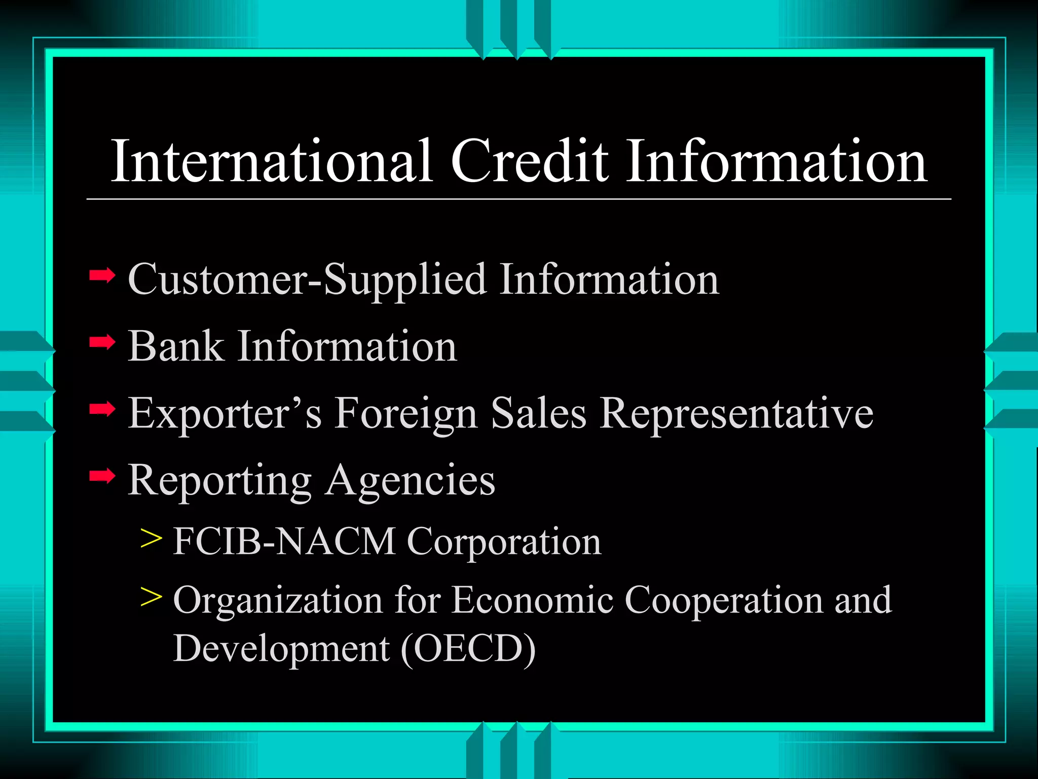 Credit Investigations | PPT