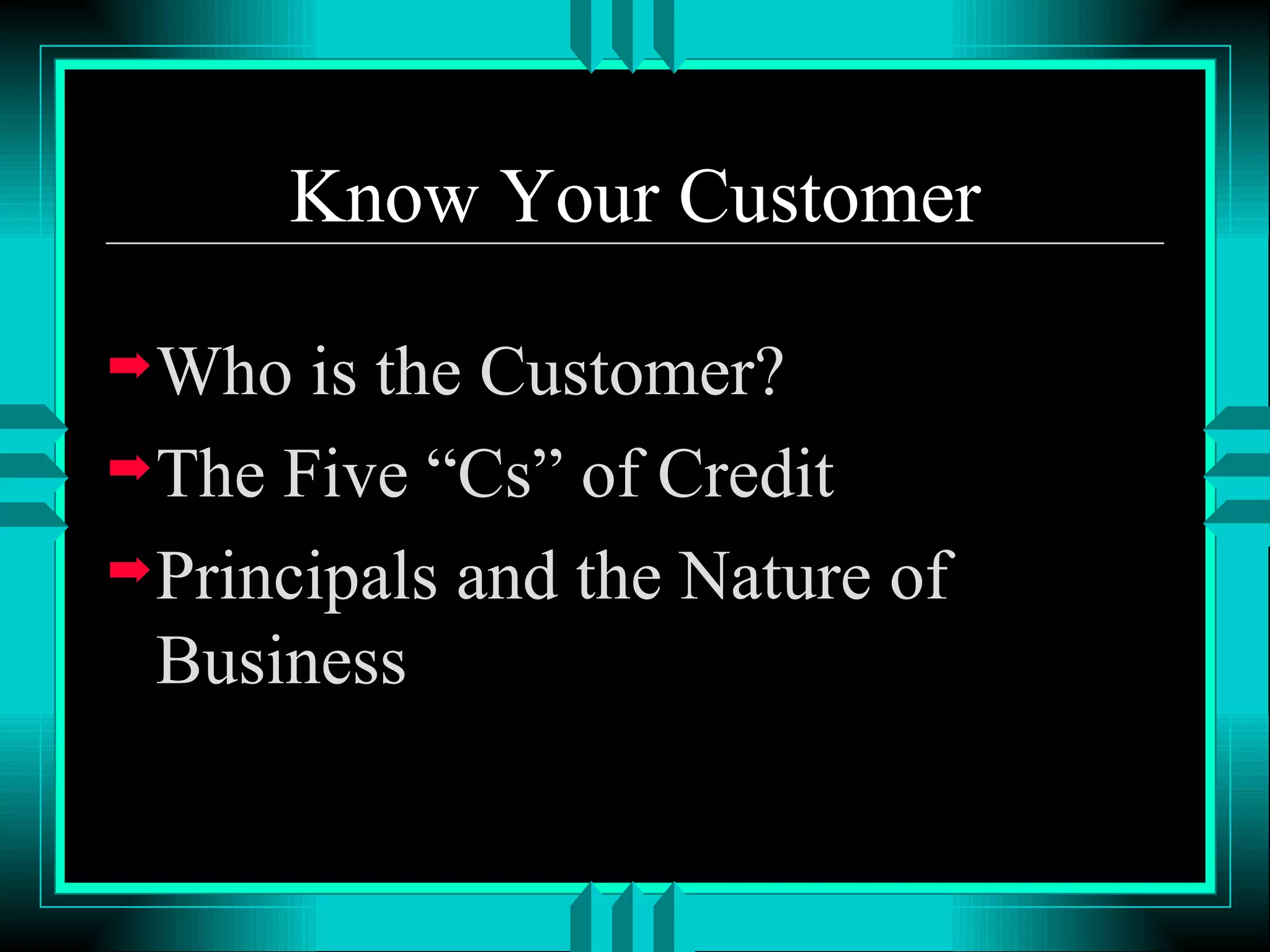 Credit Investigations | PPT