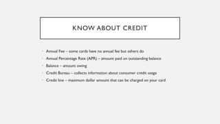 Credit PowerPoint | PDF