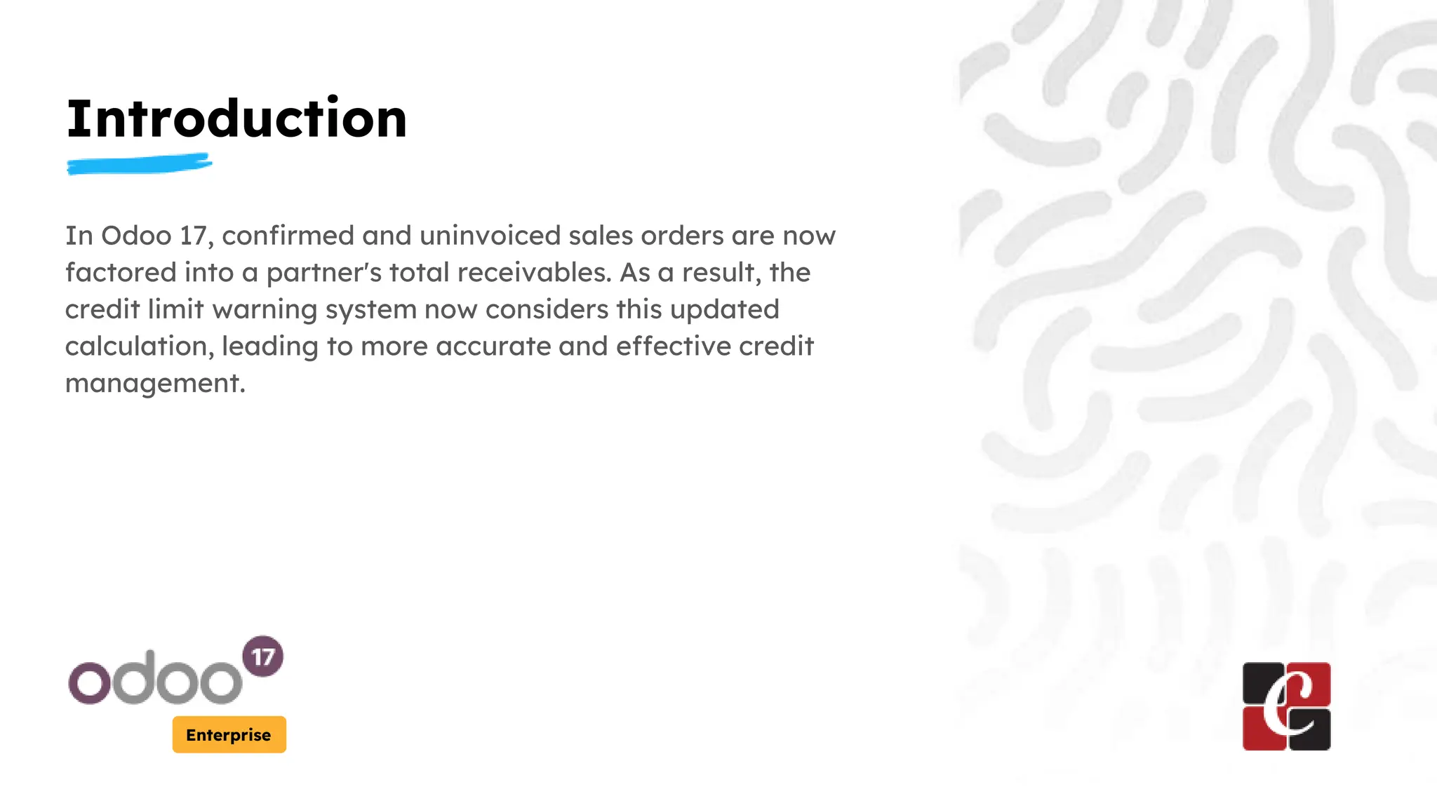 Credit limit improvement system in odoo 17 | PPT