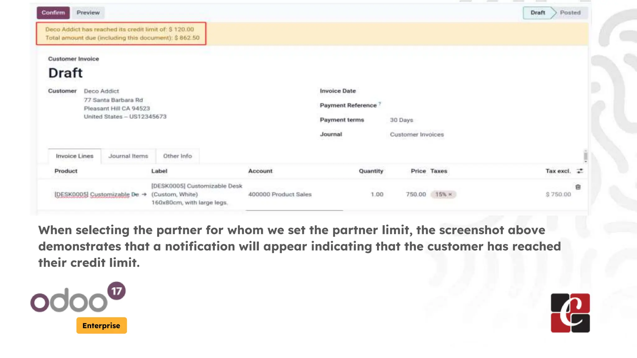 Credit limit improvement system in odoo 17 | PPT