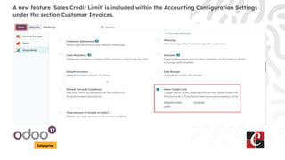 Credit limit improvement system in odoo 17 | PPT