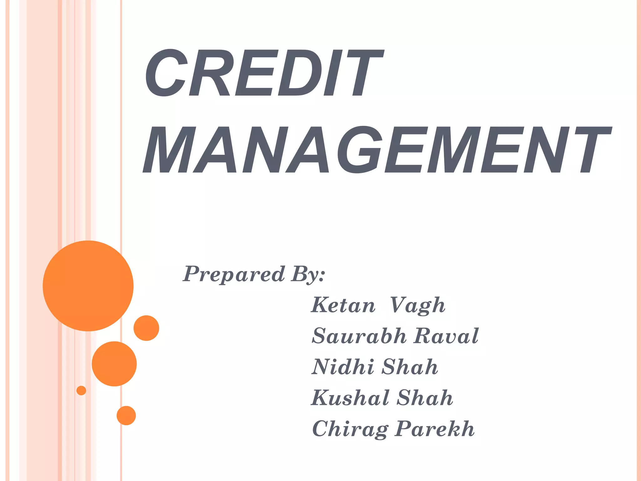 Credit management | PPT