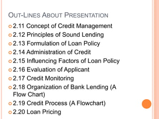 Credit management chapter no 2 | PPTX