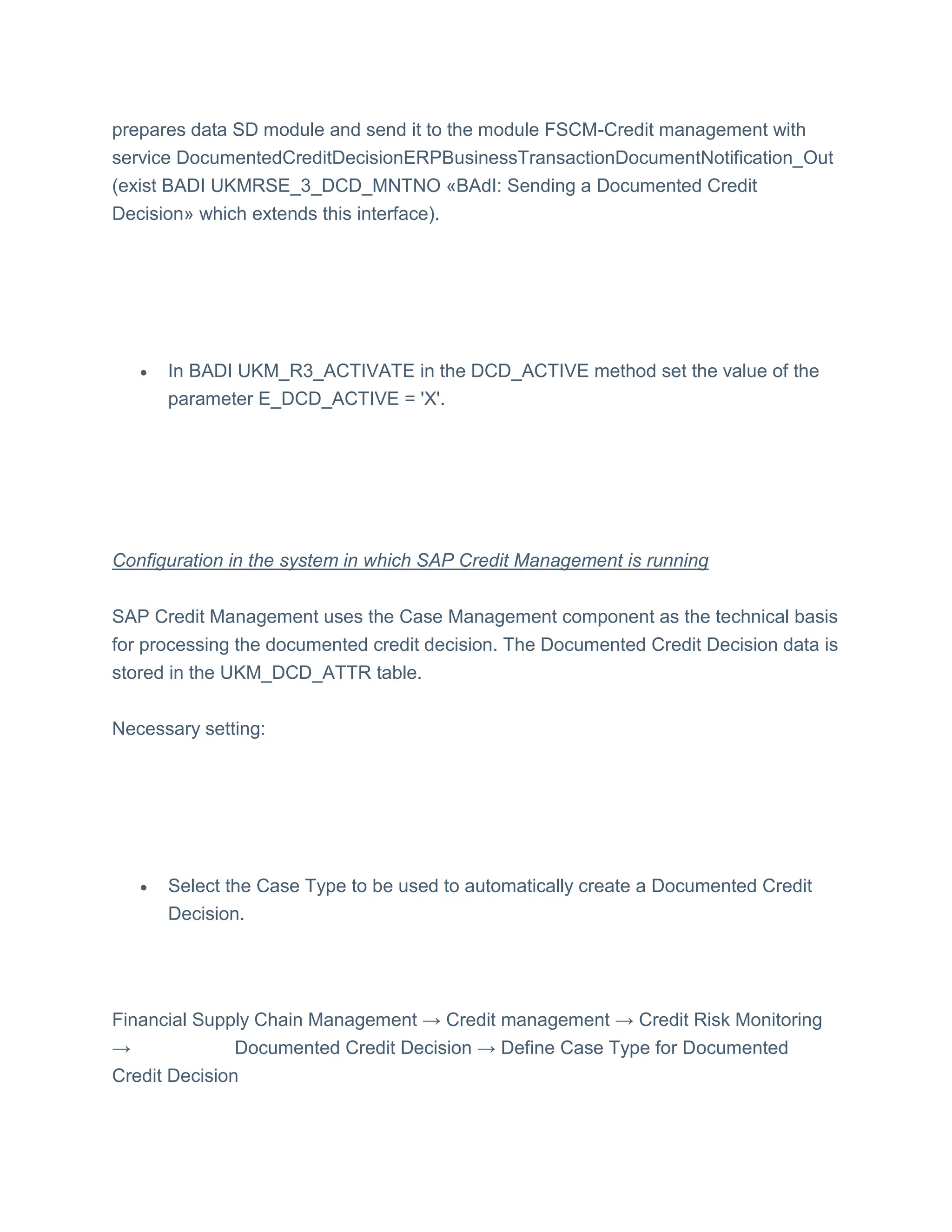 Credit management (Documented Credit Decision.docx