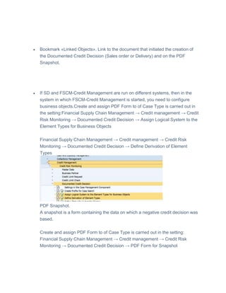 Credit management (Documented Credit Decision.docx