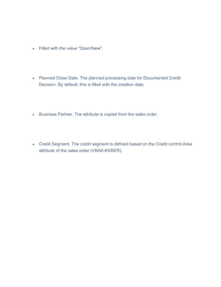 Credit management (Documented Credit Decision.docx