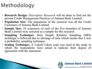 Credit management of jamuna bank | PPT