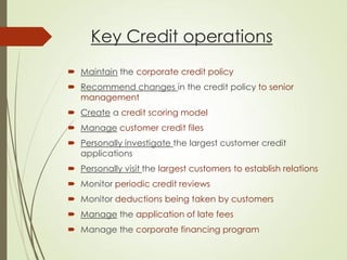 Credit manager job profile | PDF