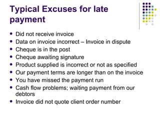 Credit Control - Manage Your Payments | PPT