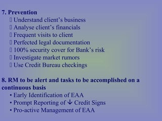 Credit monitoring & early alert process | PPT