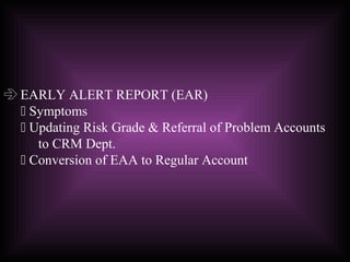 Credit monitoring & early alert process | PPT