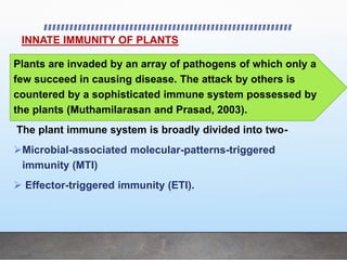 Mycorrhizal induced resistance and plant innate immunity | PPTX