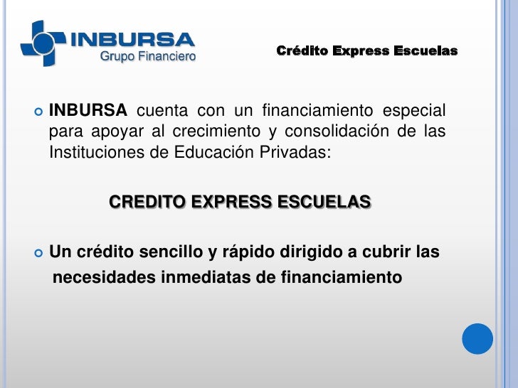 Credito Express Restauranteros Inbursa - prestamos empresas bbva